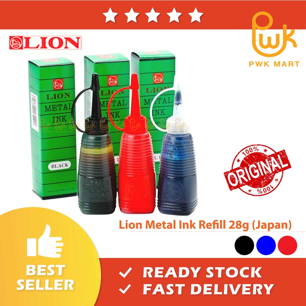 LION Metal Ink Dakwat 28g Numbering Machine & Check Writer Use / Price ...