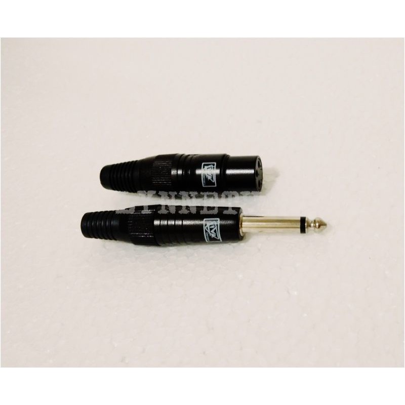 XLR JACK FEMALE AND PL-55 PLUG (SET) | Shopee Philippines