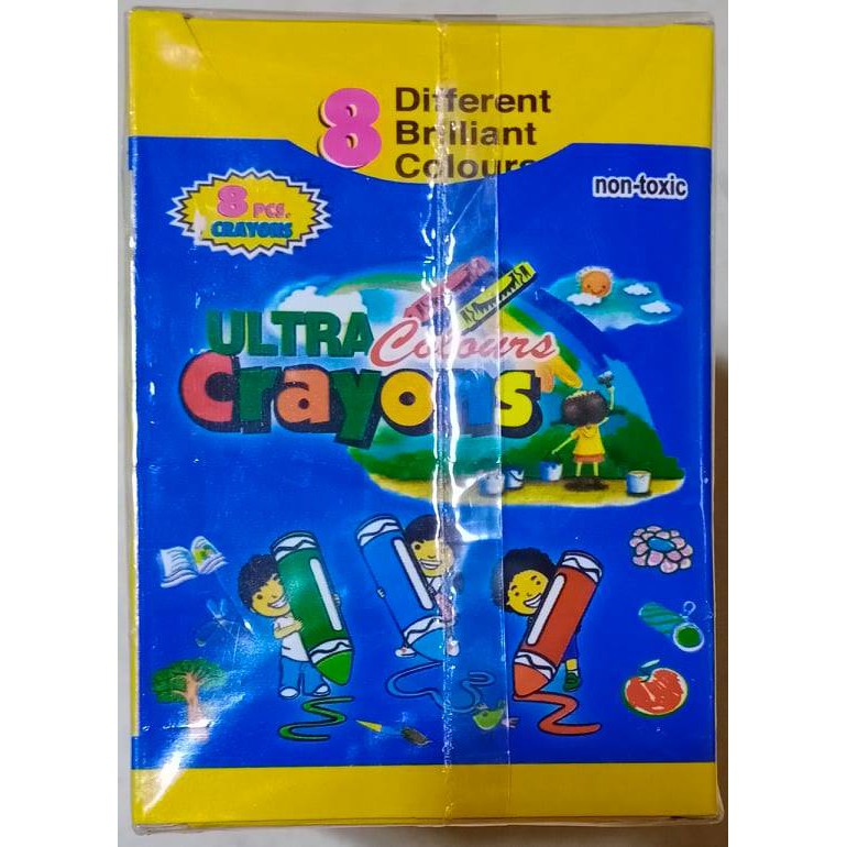 Ultra Crayons 8 colors, non-toxic, sold per dozen (12sets in one pack ...