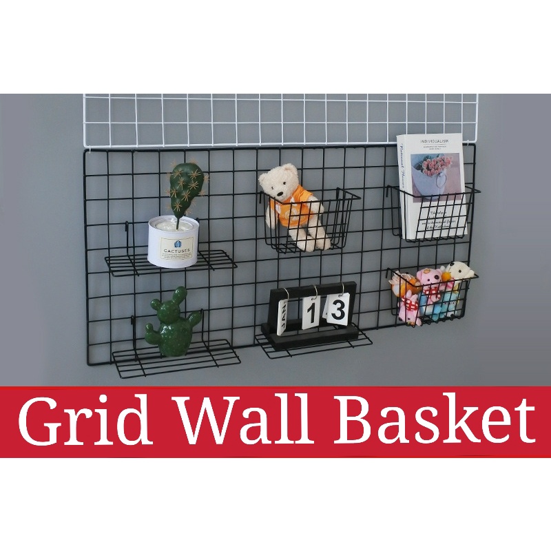 Shelf for Wire Wall Grid Panel, Small Wire Wall Organizer and Display ...