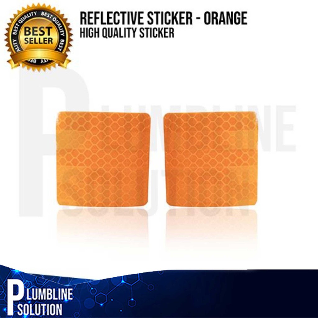 3D Reflector Sticker Square Sign (2 pcs/pack) | Shopee Philippines