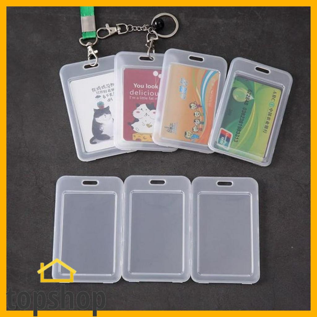 TOPSHOP Transparent ID Card Waterproof ID Plastic Card Cover Holder ...