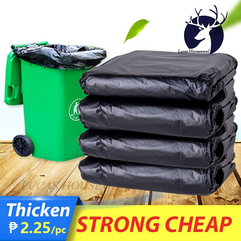 SOBRA KAPAL LARGE SIZES TRASH PLASTIC BAG / THICK BLACK GARBAGE BAG ...