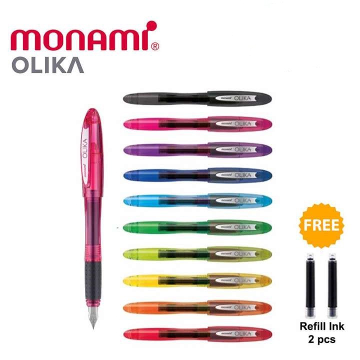 Monami Olika Calligraphy Refillable Fountain Pen - Extra Fine / Fine ...