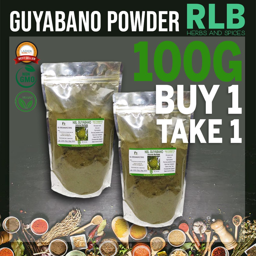 Buy 1 Take 1 - 100 grams Organic Pure Natural Guyabano (Soursop) Powder ...