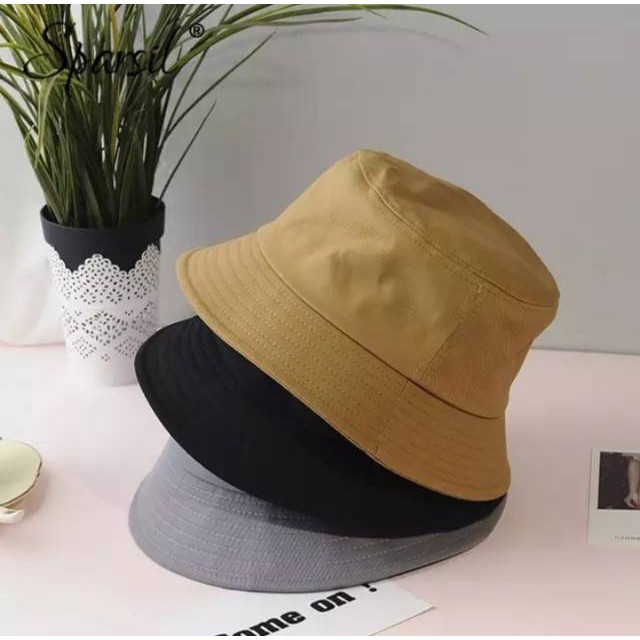 Back And Forth Bucket Hats / Double Material Can Alternating | Shopee ...