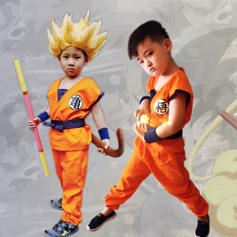 DragonBall Clothing Children Goku Clothes Halloween Cosplay Master ...