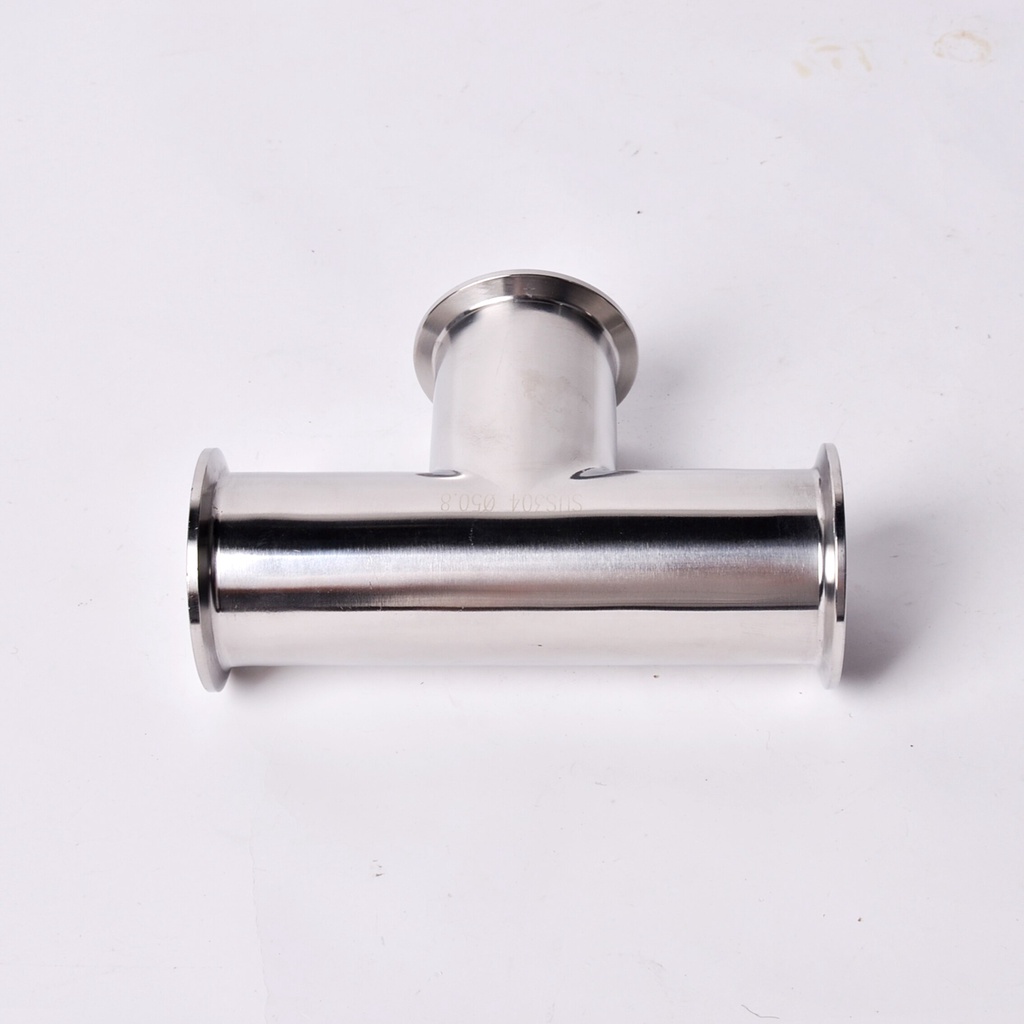 Ferrule 1.5” 2” 3” 4”OD50.5-119MM Fit 1.5"-4" Tri Clamp Stainless Steel SS304 Sanitary 3 Way Tee ...