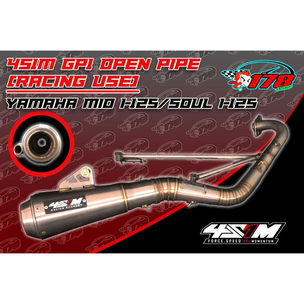 4S1M GP1 open pipe mio i 125/soul i 125(racing use) | Shopee Philippines