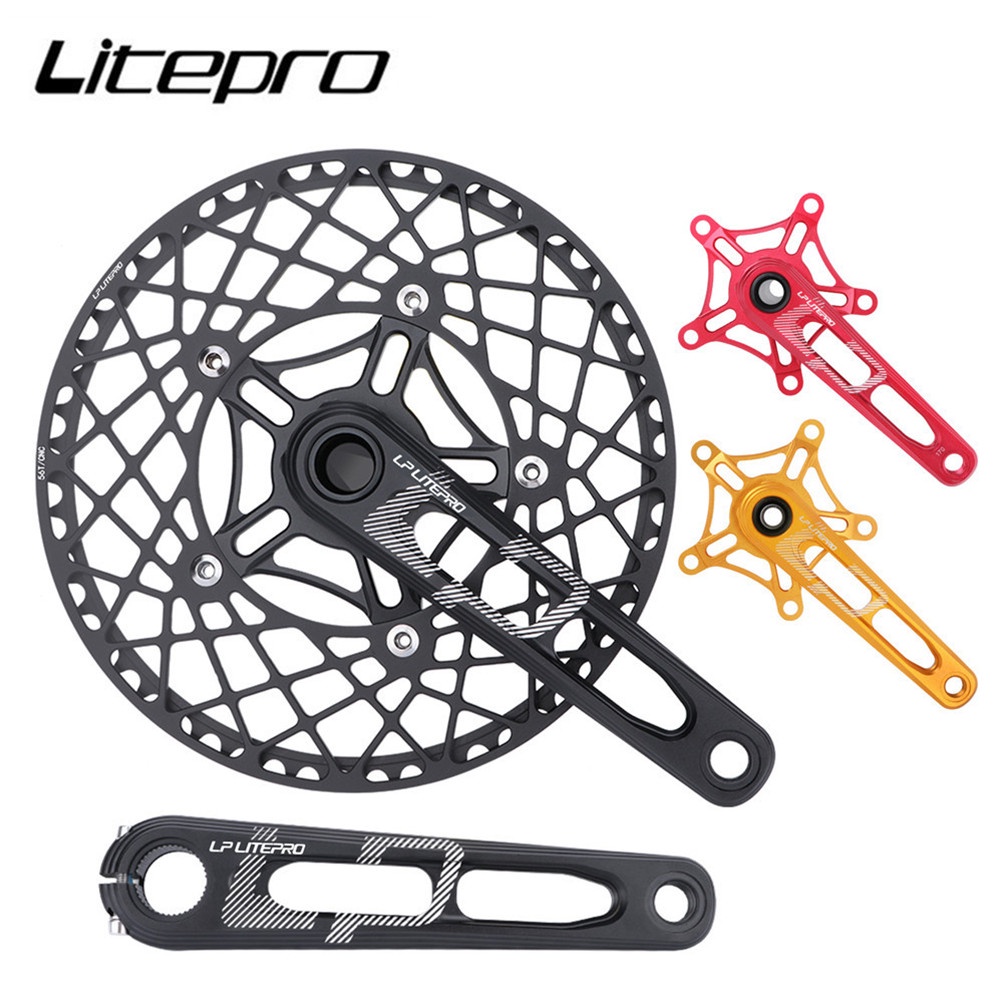 Litepro Integrated Hollow Folding Bicycle Crank Crankset Aluminum Alloy ...