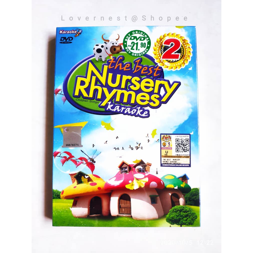 The Best Nursery Rhymes Children Songs Karaoke 2 DVD 英文歌谣 英文儿歌 | Shopee ...