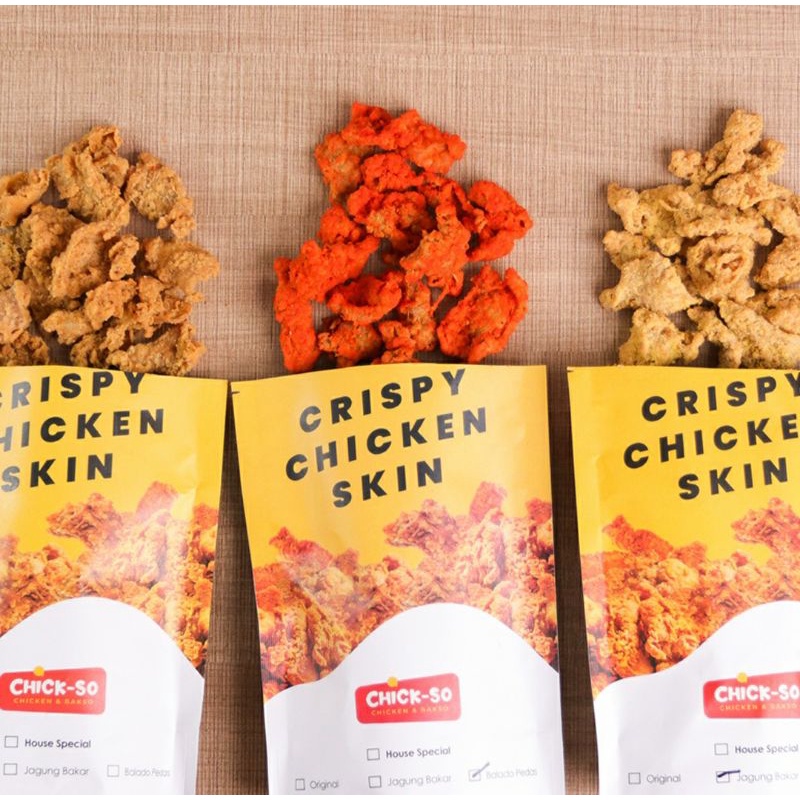 Chick-so Crispy Chicken Skin Chicken Skin Chips 80gram | Shopee Philippines