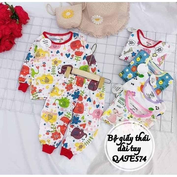 Qate574 paper long-sleeved baby clothes for babies from birth to 18kg ...