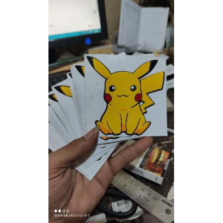 Sriker cutting pokemon pikachu Motorcycle Sticker | Shopee Philippines