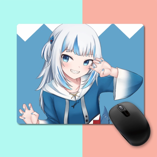 Gawr Gura hololive anime girl gaming mouse pad pc mousepad game pad ...