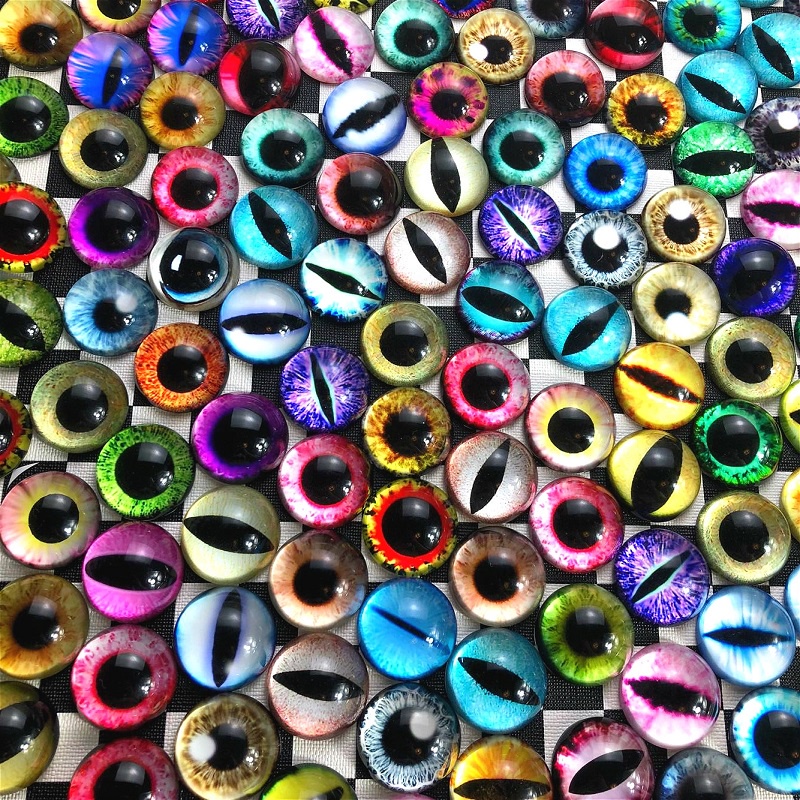 20Pcs Eyeball Glass Doll Eye Dragon Eye Making Diy Crafts For Toy ...