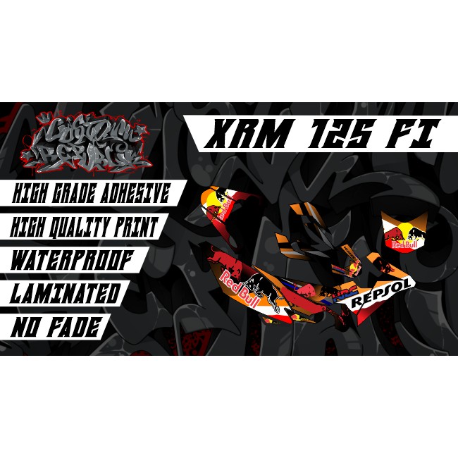 Honda XRM 125 FI Repsol Decals Set | Shopee Philippines