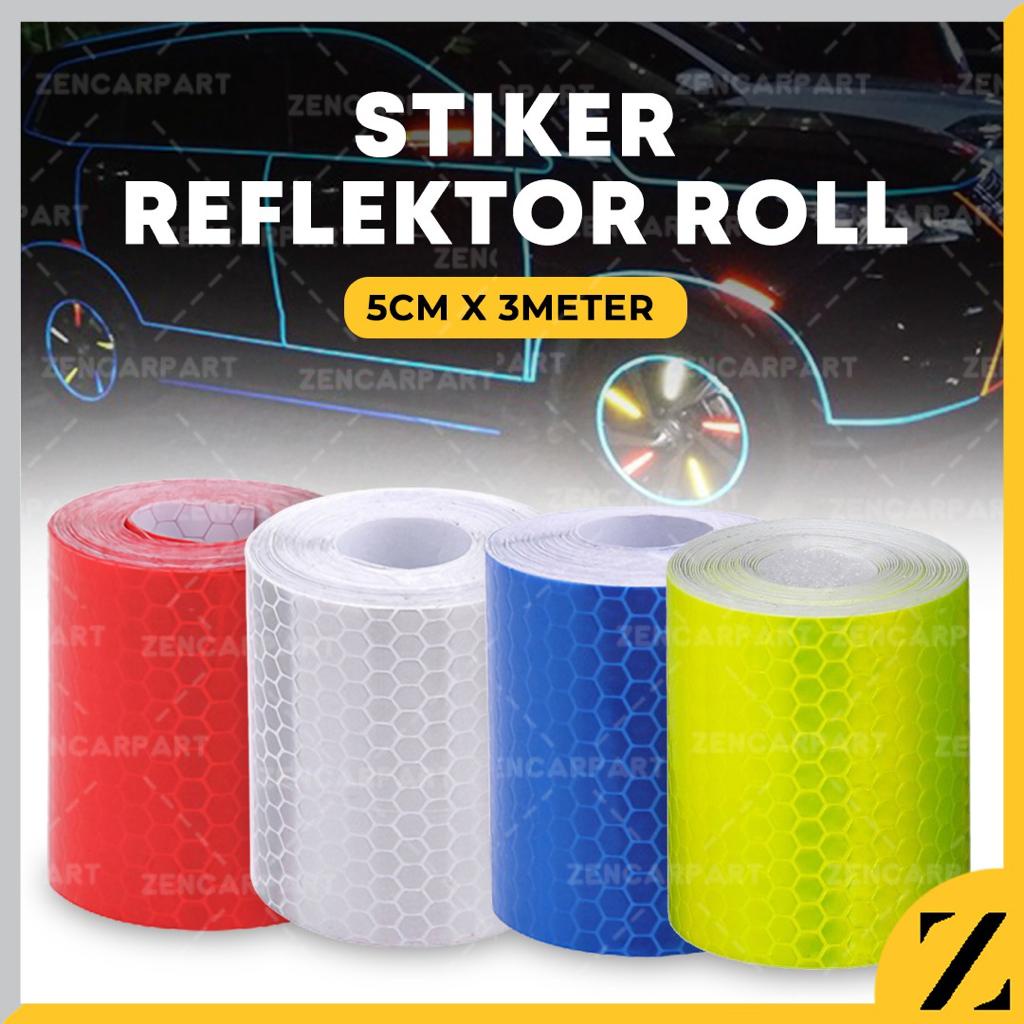 MATA CAHAYA Reflector Sticker Light Reflective Tape 3 Meters KIR Truck ...