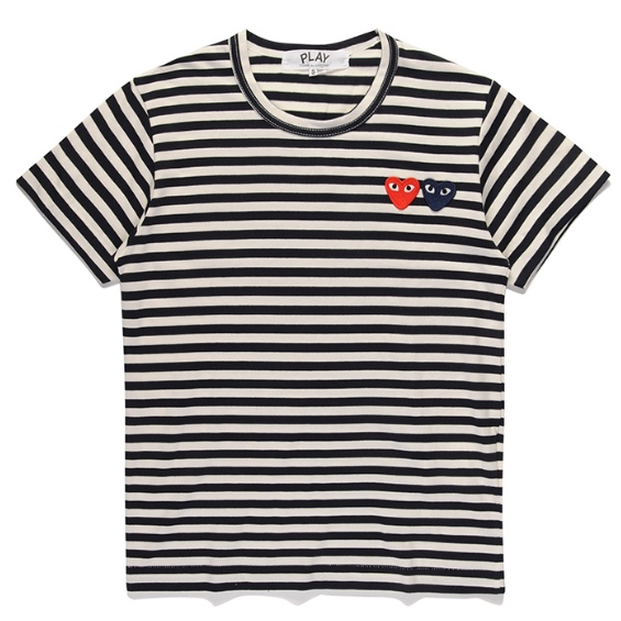 New play comme des garcons CDG Men Women Printed Casual Short-Sleeved t ...