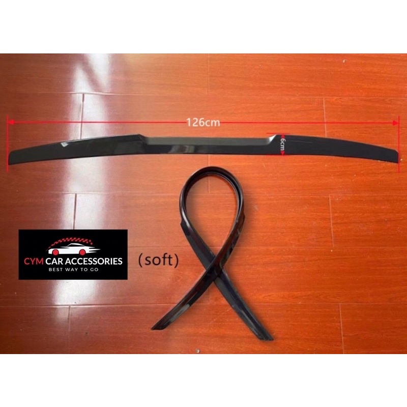 Duck Tail Spoiler Gloss Black (Universal) | Shopee Philippines