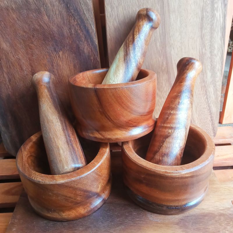 Dikdikan Mortar and Pestle |Almires|Wooden Acacia | Shopee Philippines