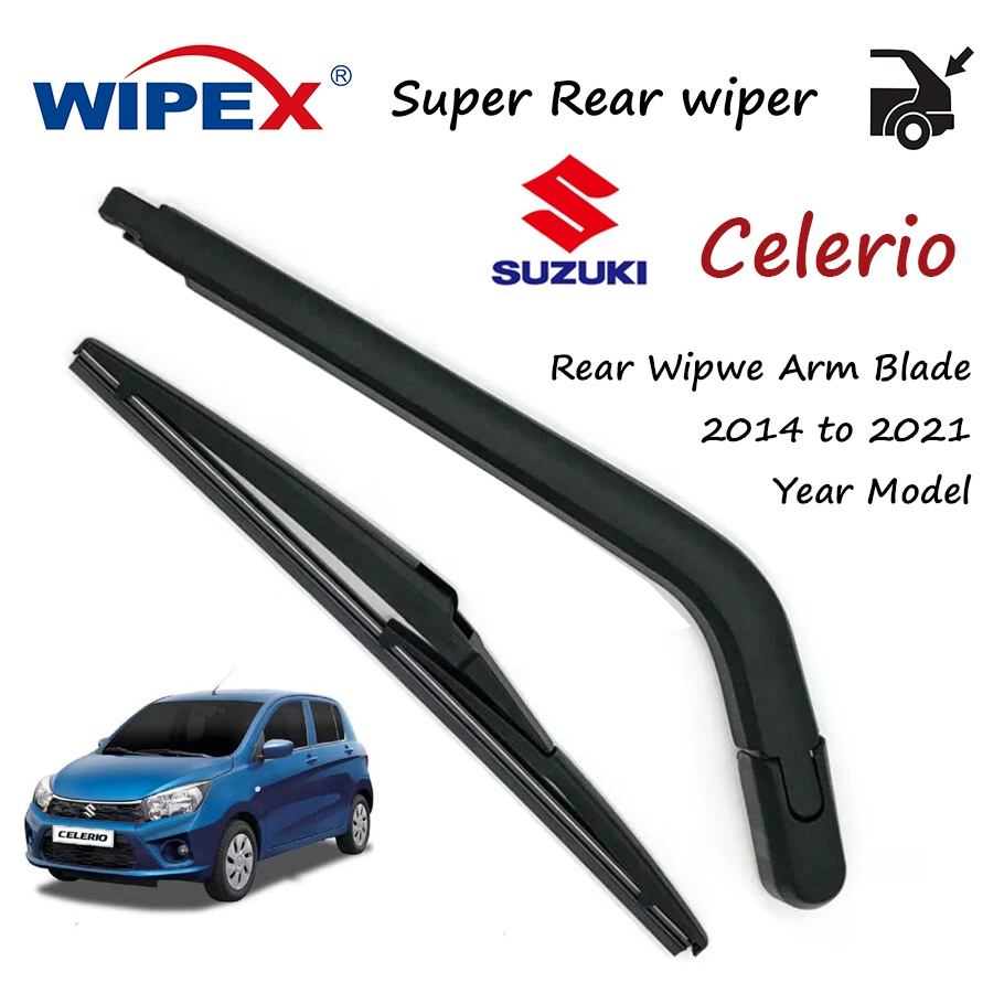 (Original) 2014 to 2022 Suzuki Celerio Rear Wiper Assembly Set for ...