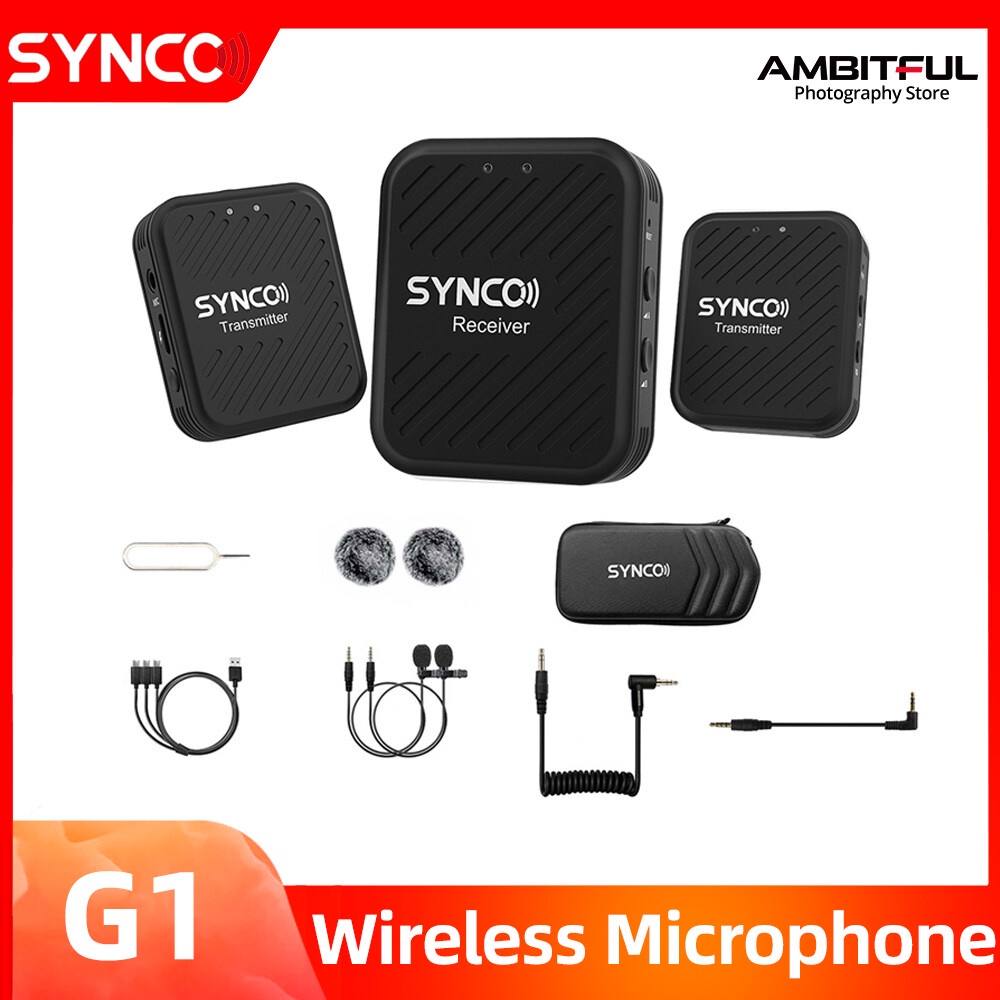SYNCO G1 G1A1 A2 Wireless Microphone Home Studio Video Shooting Camera Audio Microphone for ...
