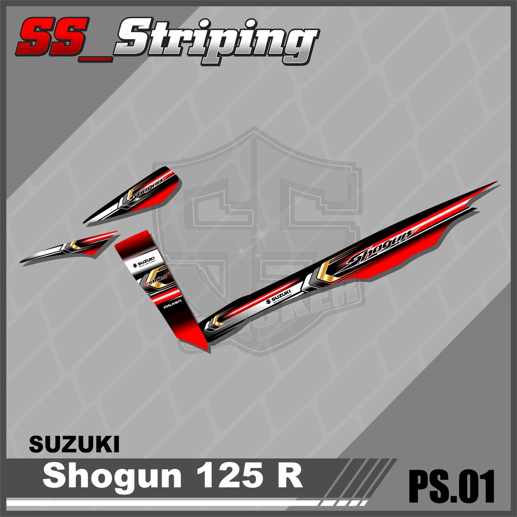 Shogun 125 R Variation Striping List Sticker - Shogun 125 R Striping ...