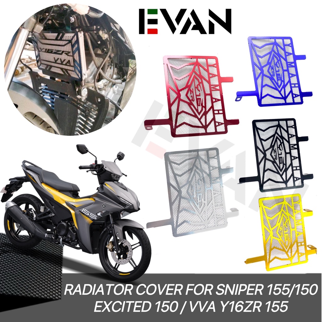 Radiator Cover CNC Aluminum Alloy For Sniper 155 VVA/Excited 155/Y16ZR ...