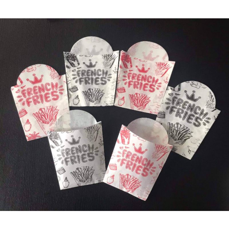 French Fries Pouch / French Fries Wrapper / Food Pouch / French Fries ...