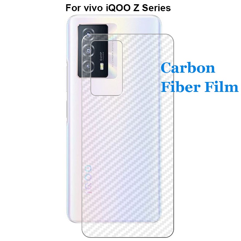 For vivo iQOO Z9 Turbo Z8 Z8x Z7 Z7i Z7s Z7x Z6 Z5 Z5x Z3 Z1 Z1x Pro 3D Transparent Carbon Fiber ...
