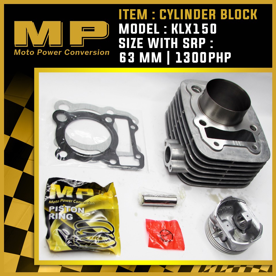 MP CYLINDER BLOCK (STEEL) KLX150 63MM | Shopee Philippines