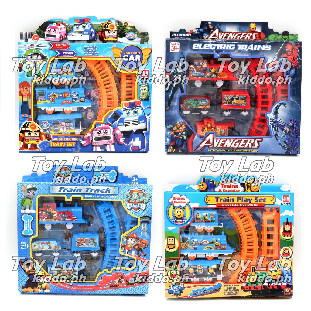 NEW Cartoon Design Electric Train Play Set with Track PJ Thomas Poli ...