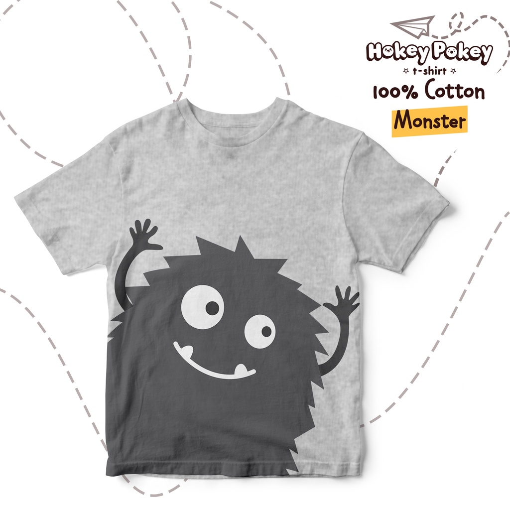KATUN Boys' T-Shirt Combed Cotton with Misty Monster Motif | Shopee ...
