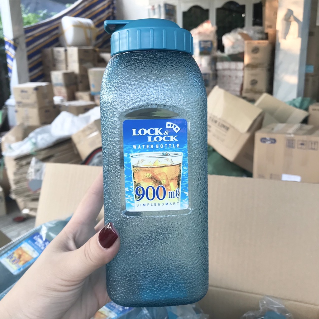 Blue PLASTIC WATER BOTTLE LOCK & LOCK 900ML | Shopee Philippines