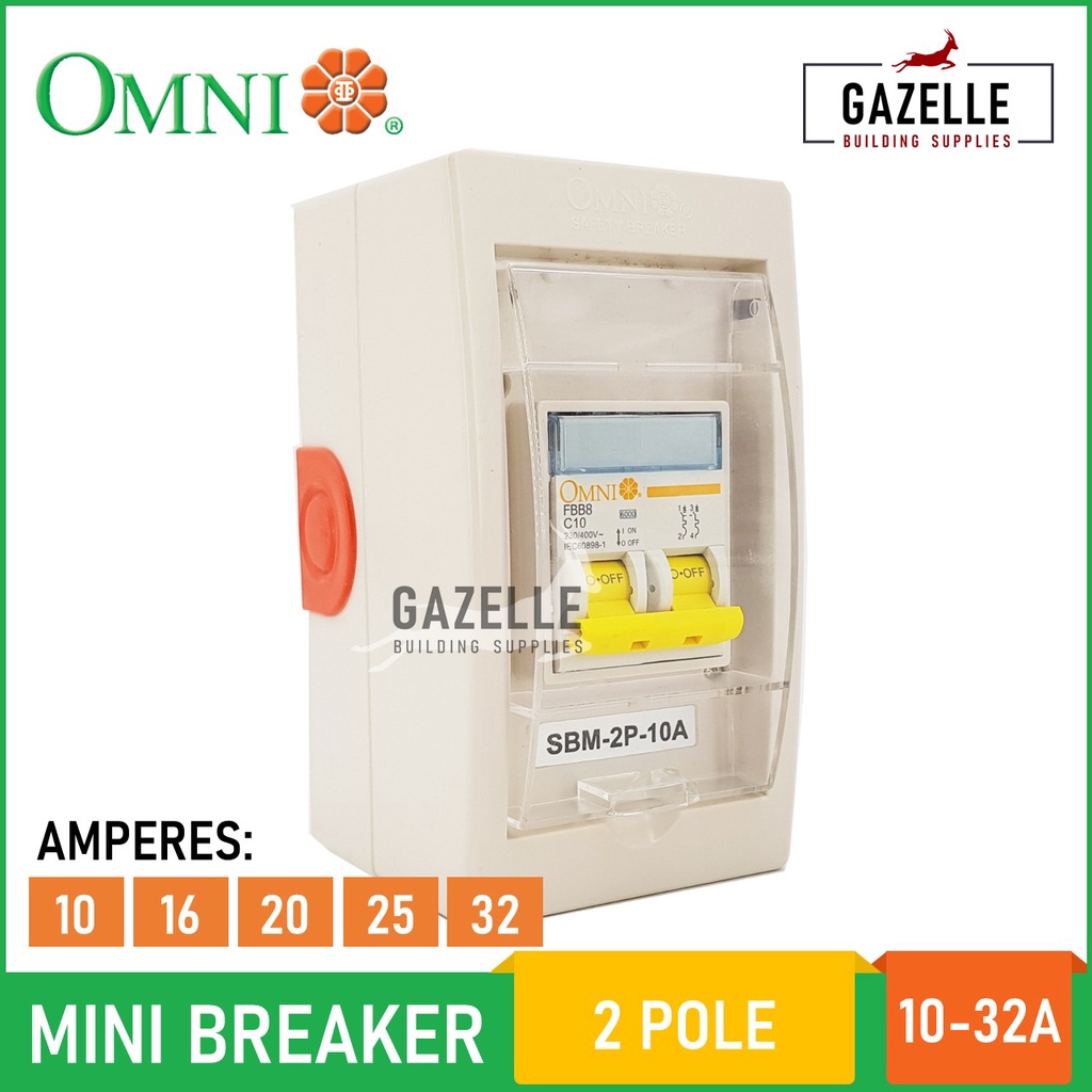 Omni Mini Safety Breaker with Universal Socket Universal Outlet Panel ...