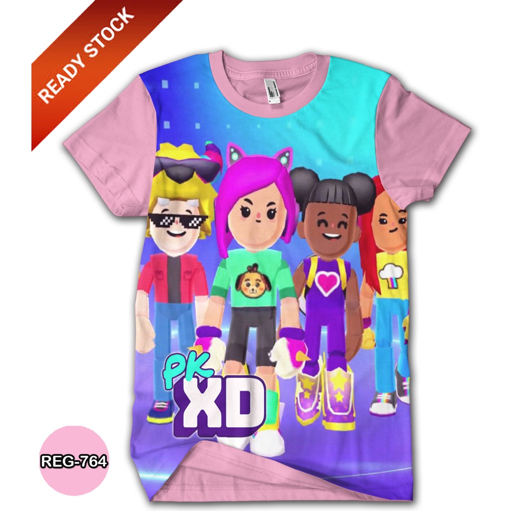 Pk XD Game Avatar 3D T-shirt Children's Clothes REG-764 | Shopee ...