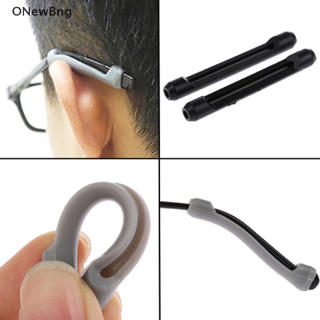[ONewBng] Eyewear Anti Slip Silicone Ear Hook Temple Tip Holder Eye ...