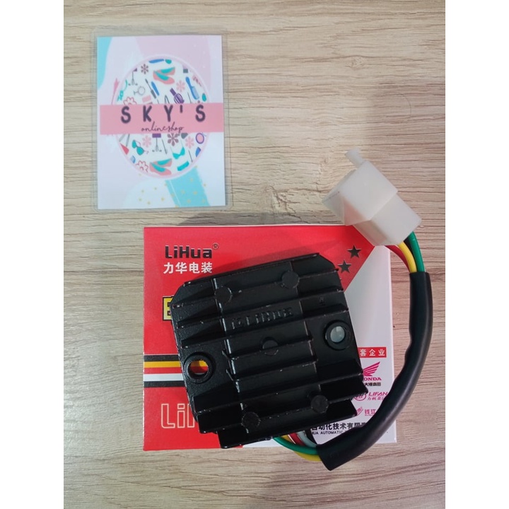 LIHUA GY6 Rectifier/Regulator ( 5 pin) for Fullwave | Shopee Philippines