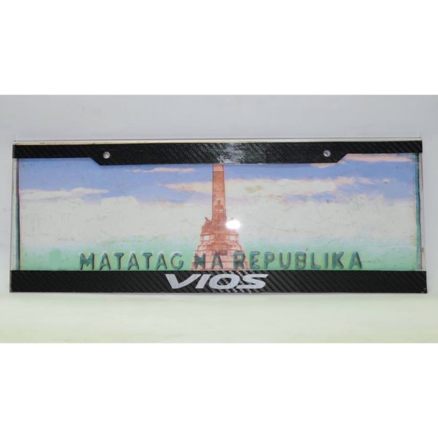 Toyota Vios Design Carbon Fiber License Car Plate Cover | Shopee ...