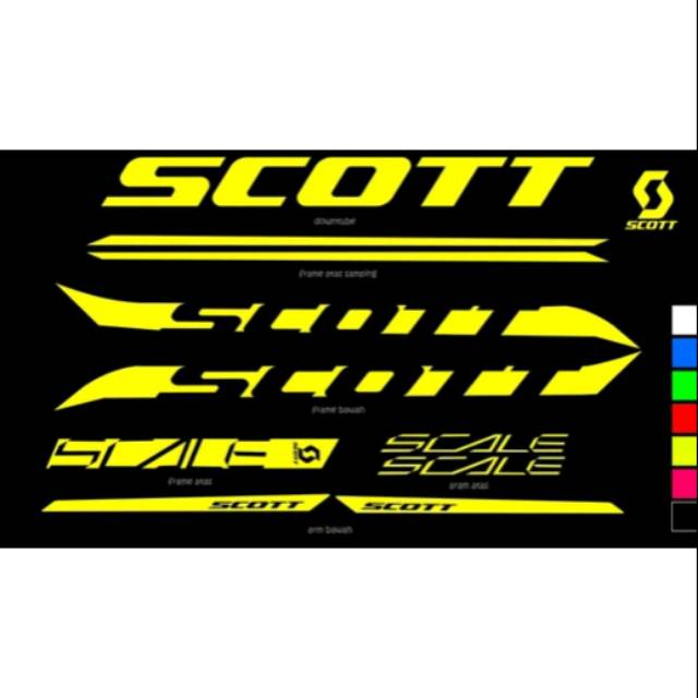 Decal sticker frame scott scale | Shopee Philippines