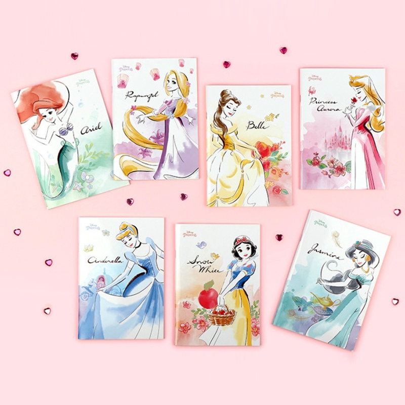 Disney Princess 30sheets Grid Blank Notebook Notepad Snow White ...