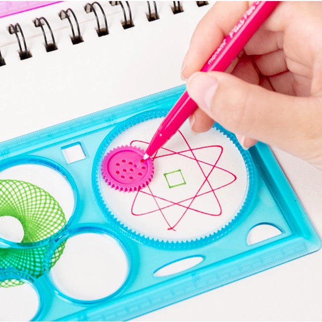 Creative Kids' Puzzle Colorful Drawing Ruler Design Learn Drawing Ruler ...