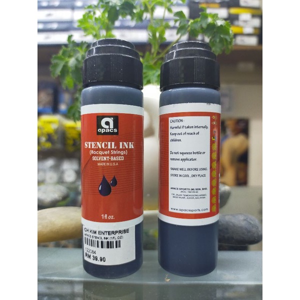 Apacs Stencil Ink Racket String Painting Logo Ink - BLACK COLOUR ...
