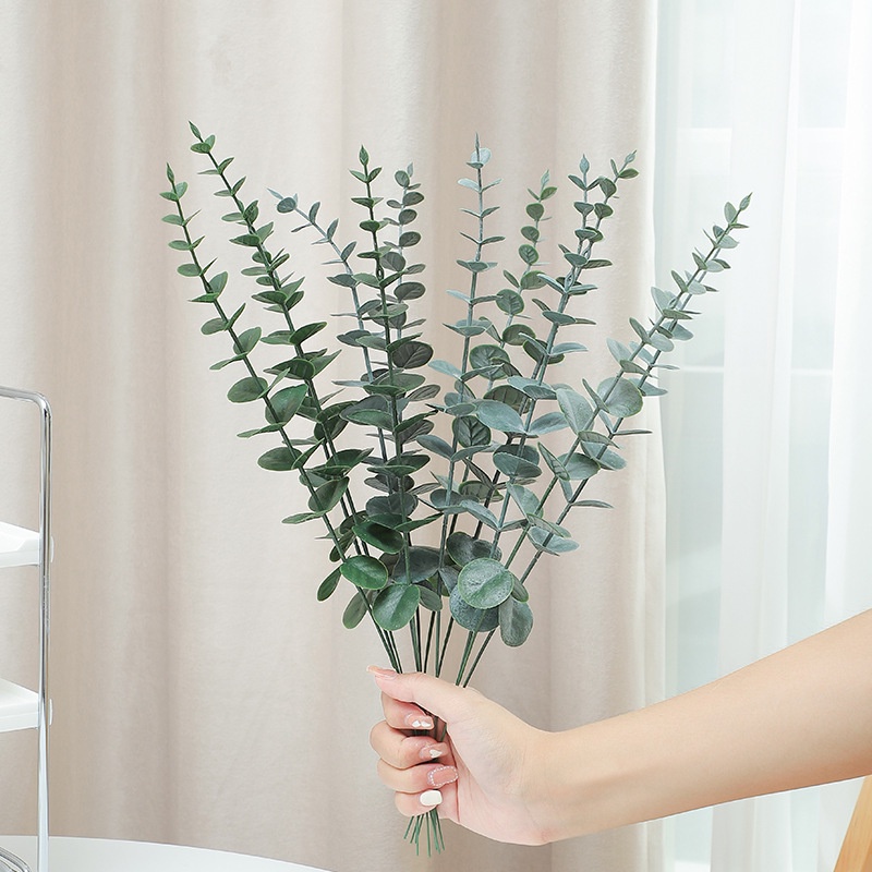 Artificial Plant Eucalyptus Leaves Artificial Leaf Fake Flowers ...