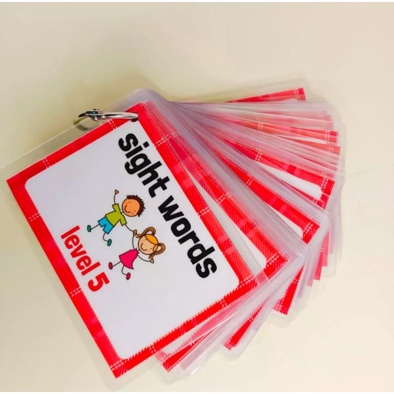 sight words level 1 to 5 educational laminated flash cards reading ...