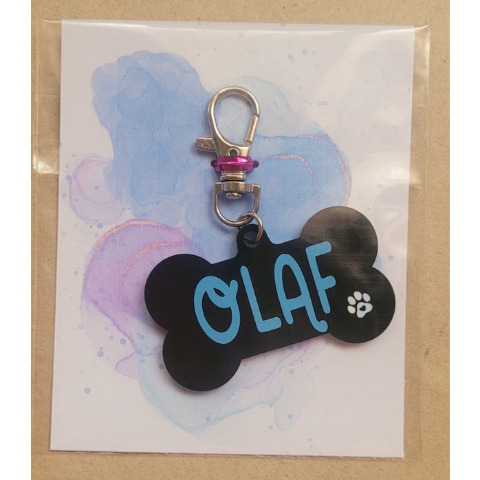 personalized acrylic dog tag/fully customizable | Shopee Philippines