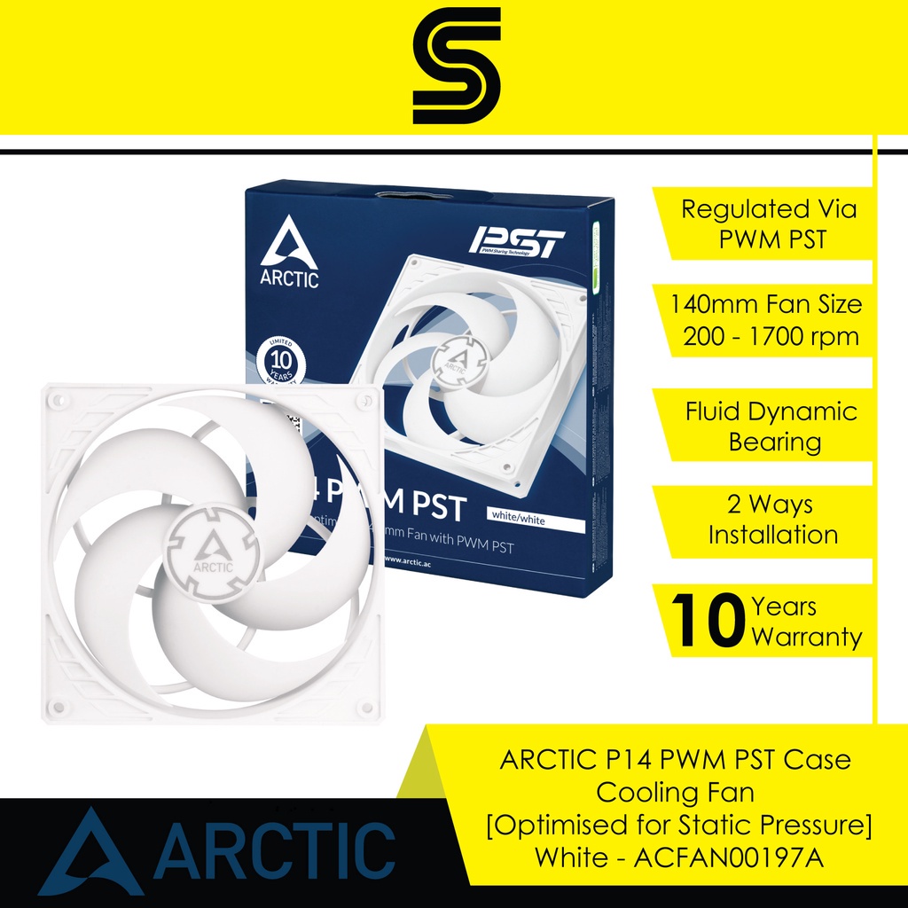 ARCTIC P14 PWM PST Case Cooling Fan [Optimised for Static Pressure ...