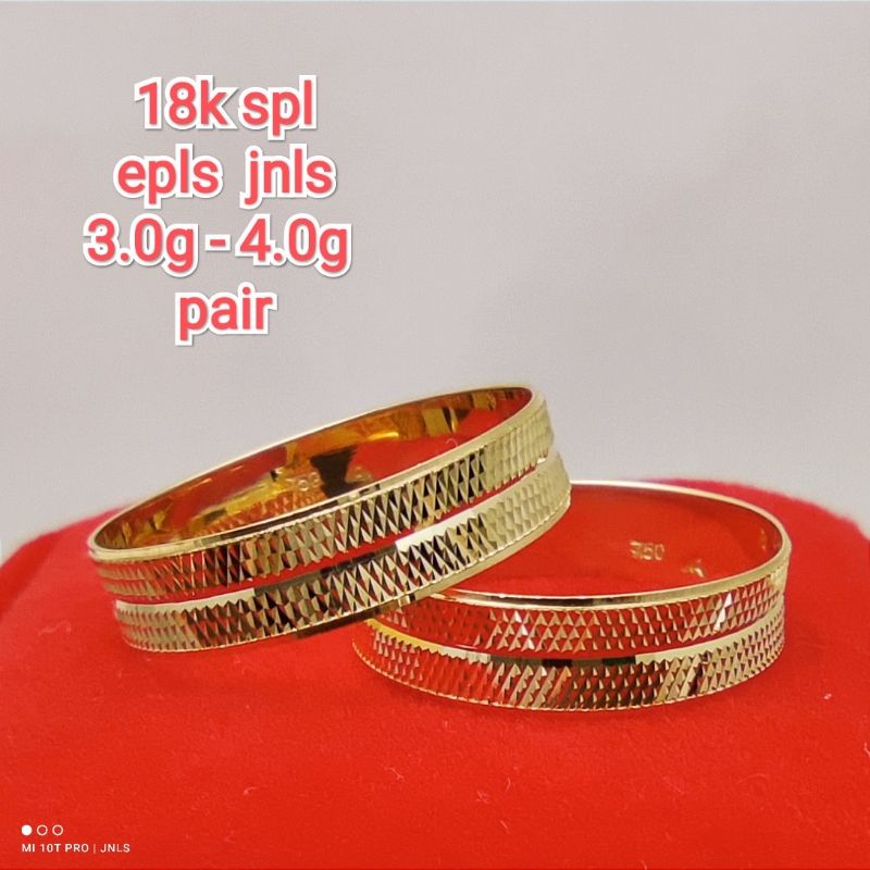 ️COD 18K SAUDI GOLD WEDDING RING | Shopee Philippines