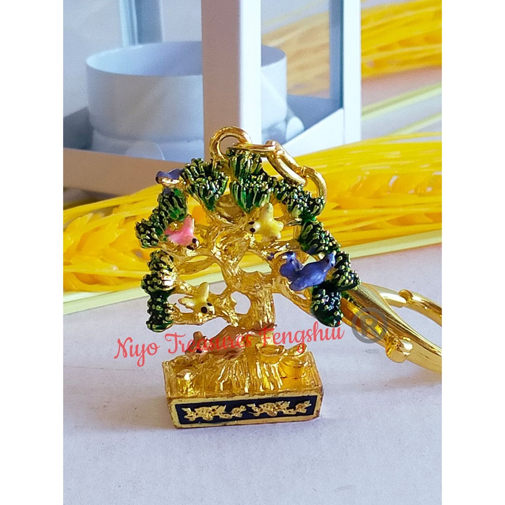 For Wealth Luck Tree with Mongoose & 6 Birds Lucky Amulet | Shopee ...